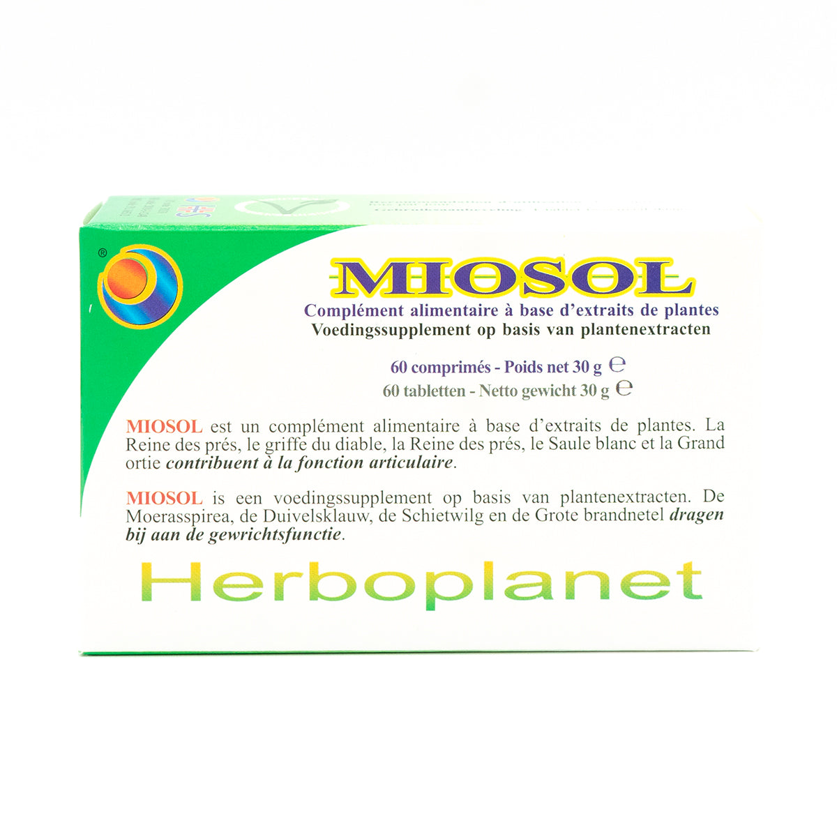 Miosol 60 stuks | 100% natuurlijke pijnstiller – Nascendi